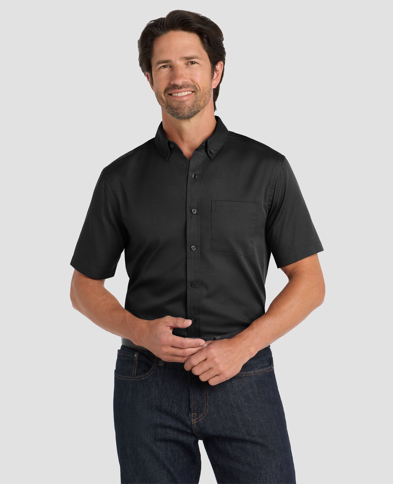 Port Authority Short Sleeve SuperPro React Twill Shirt W809 | Custom ...